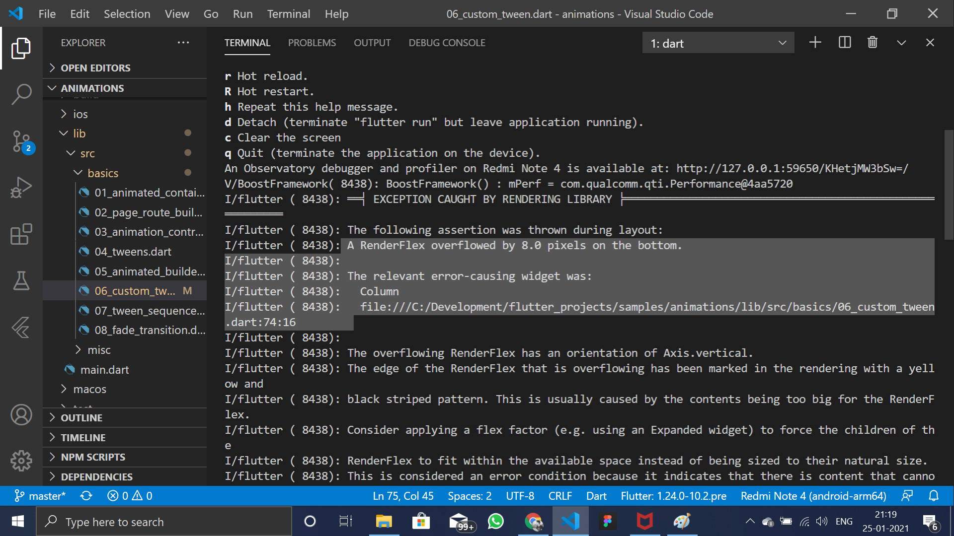 Bug in Custom Tween animation sample · Issue #674 · flutter/samples · GitHub