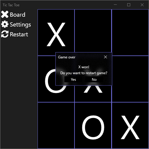 GitHub - Yehukh/Tic-Tac-Toe: Tic Tac Toe WPF game