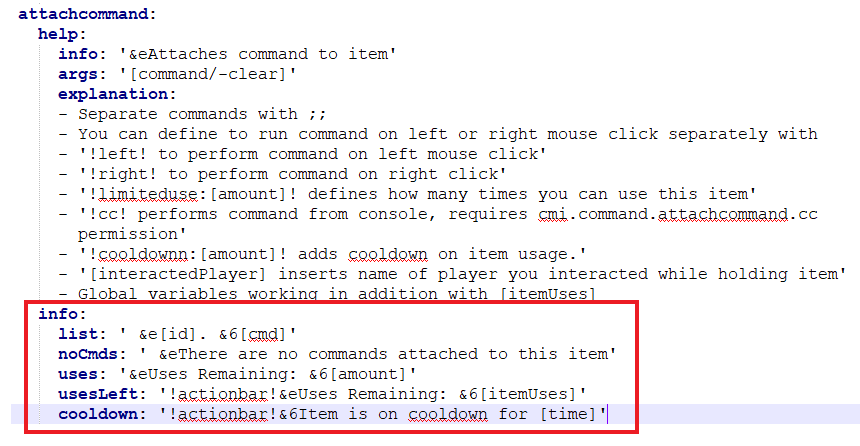 Version 8.6.26.5 causes info section of attached commands in locale to ...