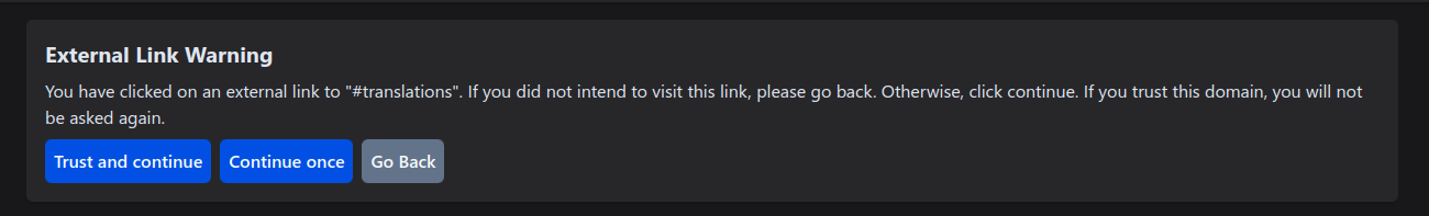 Linkout detection in markdown on Hangar links and anchors · Issue #1121 · HangarMC/Hangar · GitHub