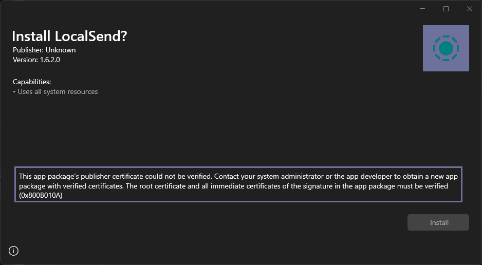 Add to package managers in Windows · Issue #57 · localsend/localsend · GitHub