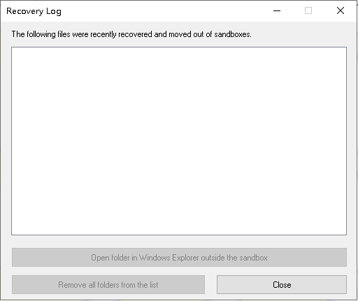 [Feature Recovery] File recovery log · Issue #425 · sandboxie-plus ...