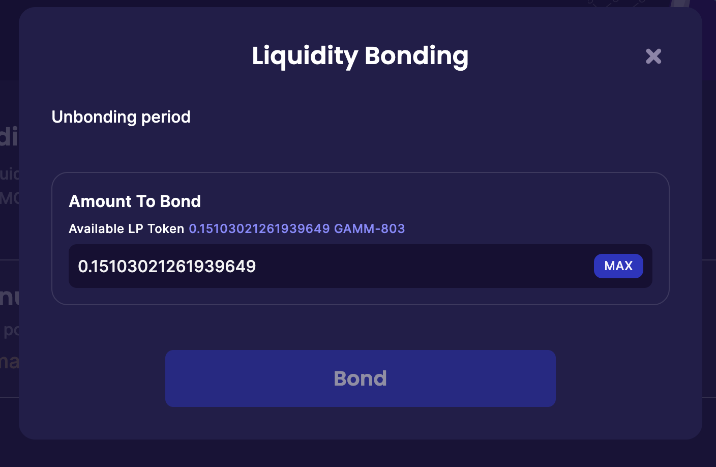 Broken Liquidity Bonding Prompt · Issue #813 · osmosis-labs/osmosis-frontend · GitHub