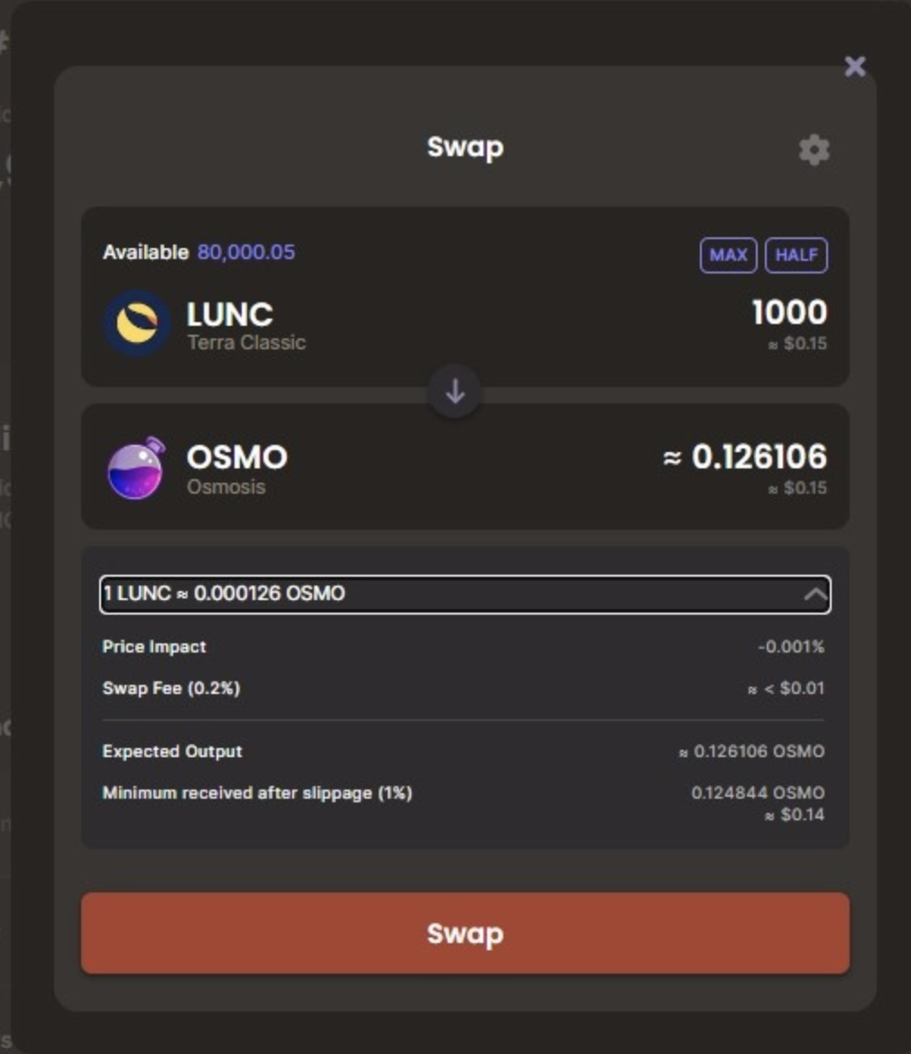 Swap Fees From Two Osmolunc Pools · Issue 843 · Osmosis Labsosmosis Frontend · Github
