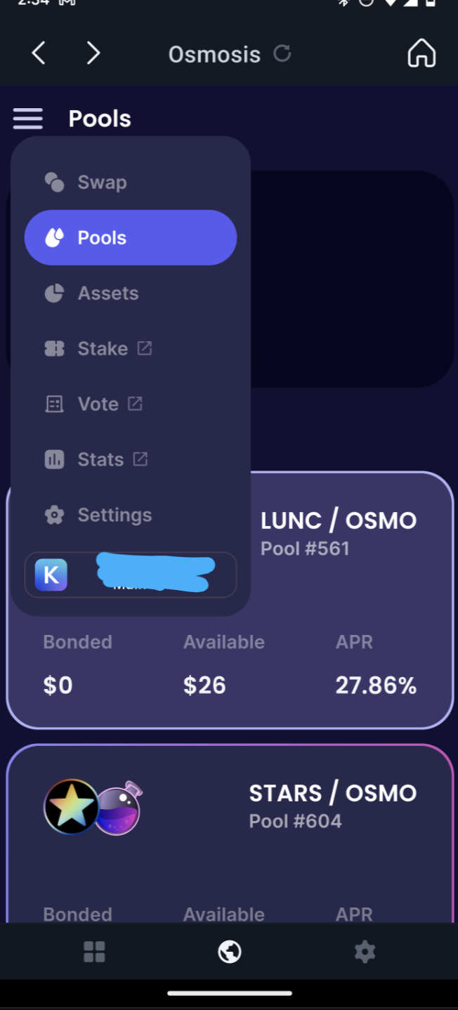 Menu bar stays after pages load between screens on mobile · Issue #1031 · osmosis-labs/osmosis ...