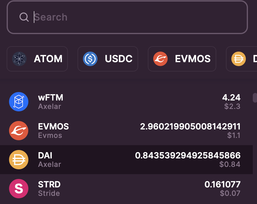 EVMOS decimals on the swap page break UI · Issue #1346 · osmosis-labs/osmosis-frontend · GitHub