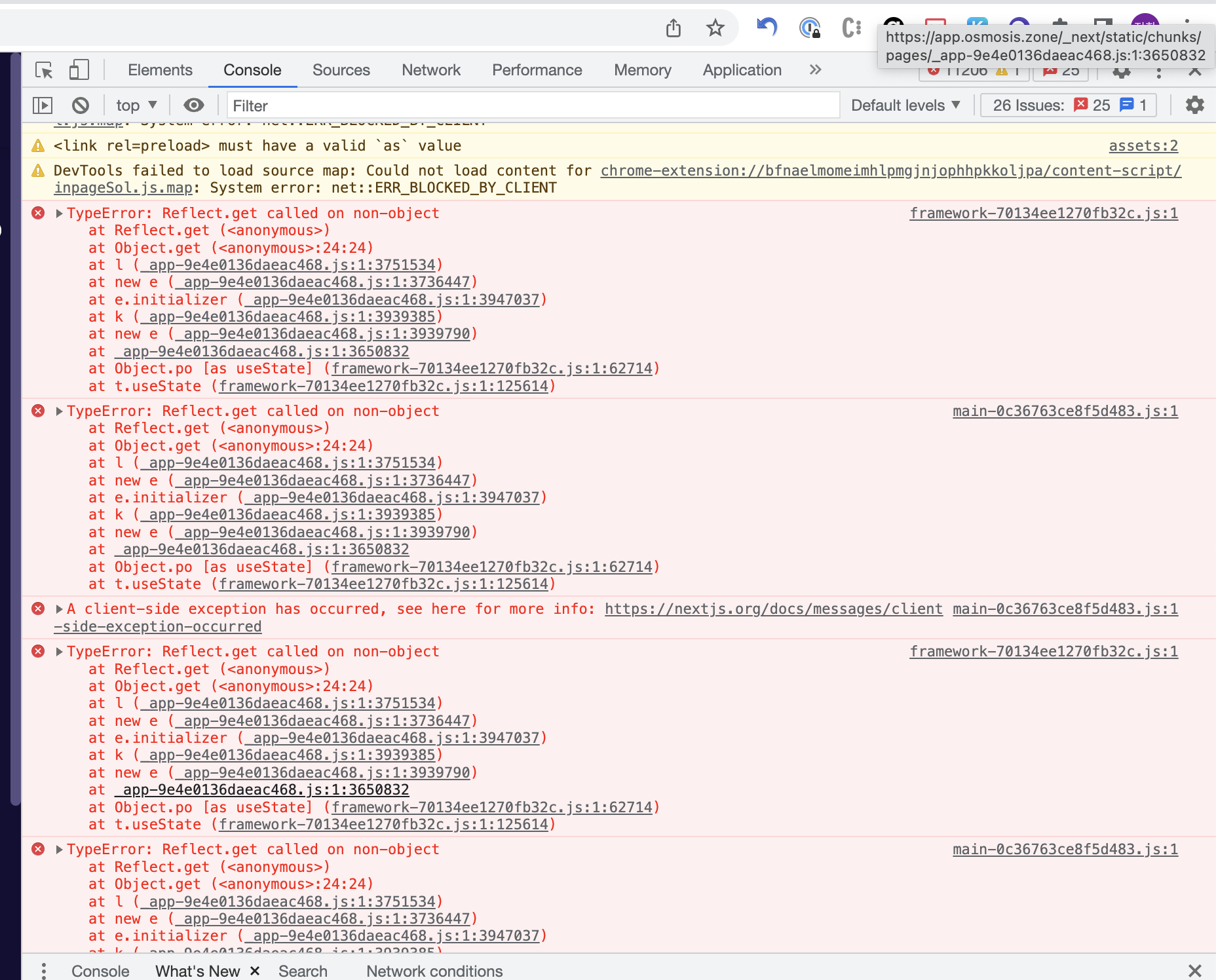 Front-end crashes when both phantom + keplr is active · Issue #1392 · osmosis-labs/osmosis ...