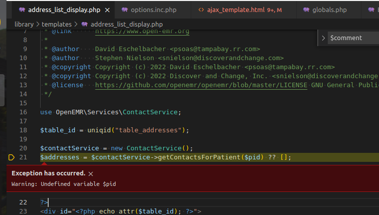 Additional Addresses shows on all patients · Issue #5510 · openemr/openemr · GitHub