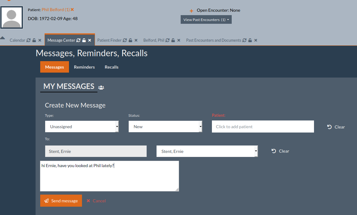 viewing sent messages · Issue #2677 · openemr/openemr · GitHub