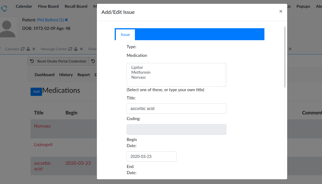 poor support of medications in OpenEMR · Issue #2917 · openemr/openemr · GitHub
