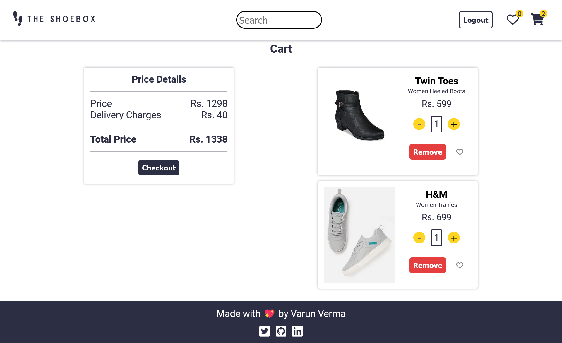 GitHub - Varun-28/Shoebox-React