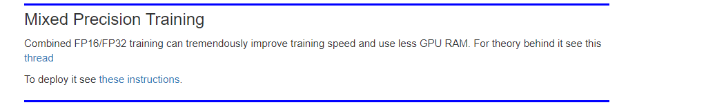 The documentation link for mixed precision instructions does not work · Issue #3278 · fastai ...