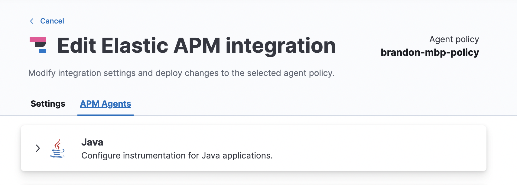 APM Agents tab hidden when adding the APM integration · Issue #144554 · elastic/kibana · GitHub