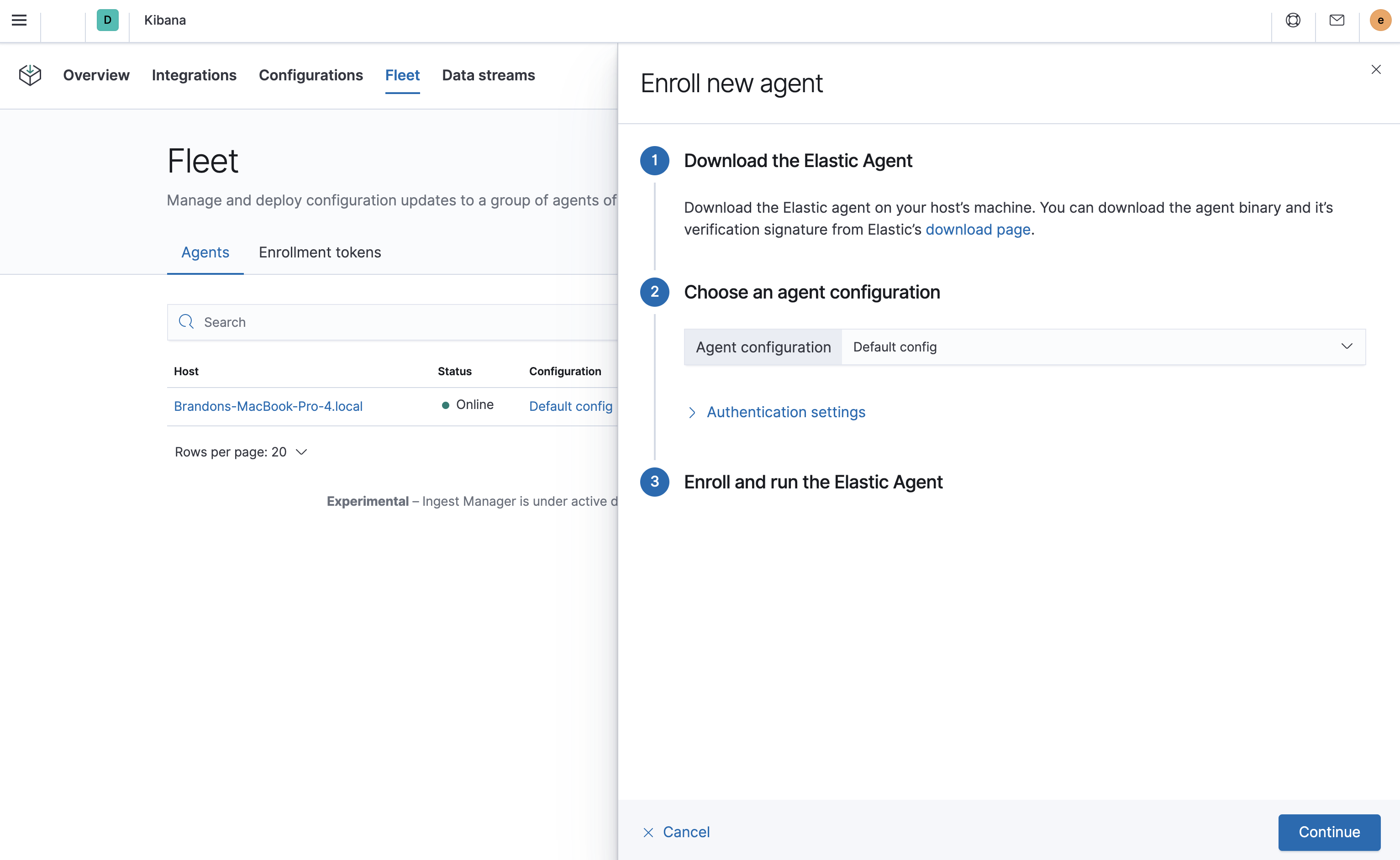 [Ingest Manager] Blank "Enroll new agent" flyout · Issue #69416 · elastic/kibana · GitHub