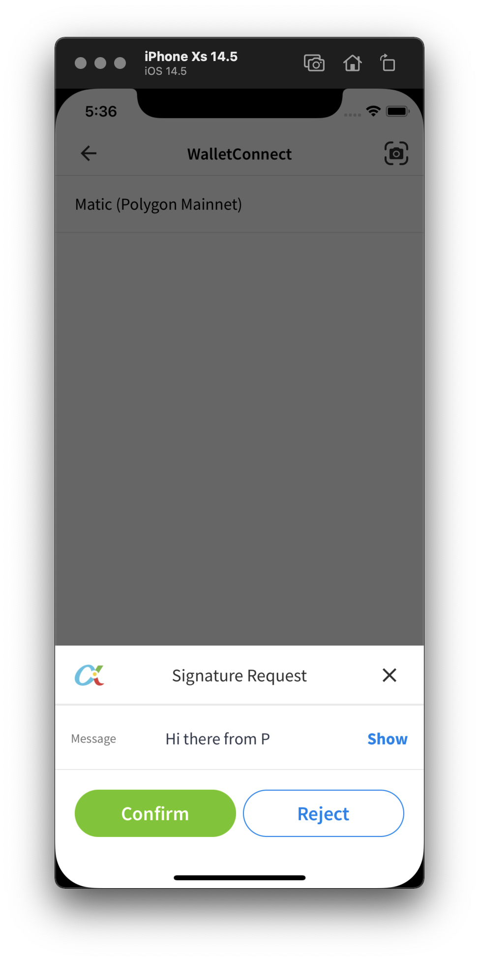 WalletConnect not working for Polygon bridge if AlphaWallet browser is used because dapp is not ...