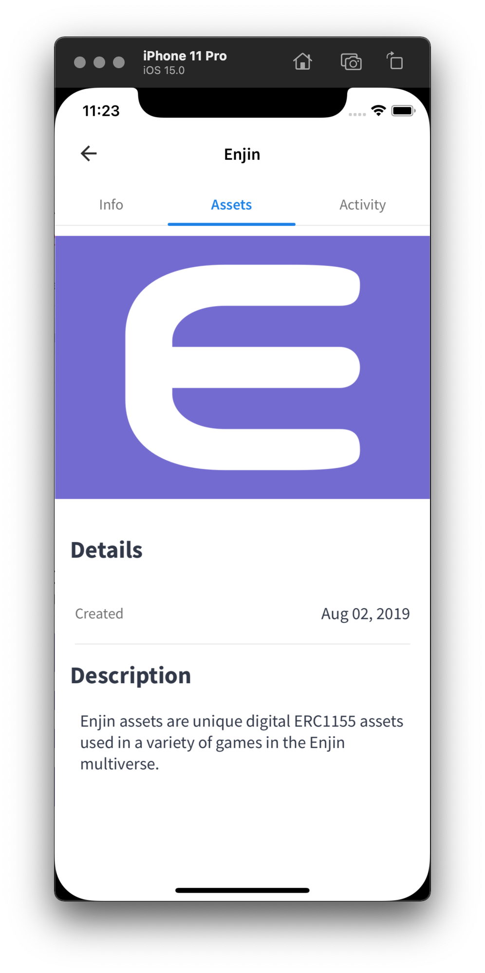 Hardcode a new Collection picture for the Enjin ERC1155 token · Issue #3827 · AlphaWallet/alpha ...