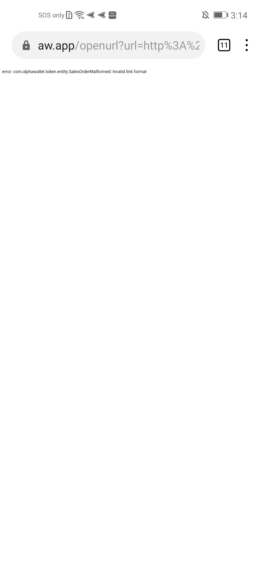 Universal link with embedded URL doesn't work · Issue #2411 · AlphaWallet/alpha-wallet-android ...