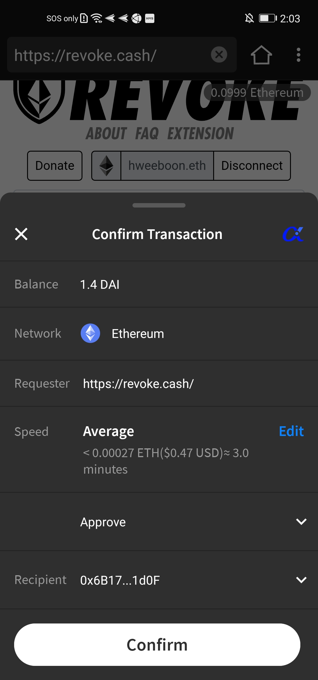 Mark up ERC71.setApprovalForAll transactions in confirmation actionsheet · Issue #2780 ...