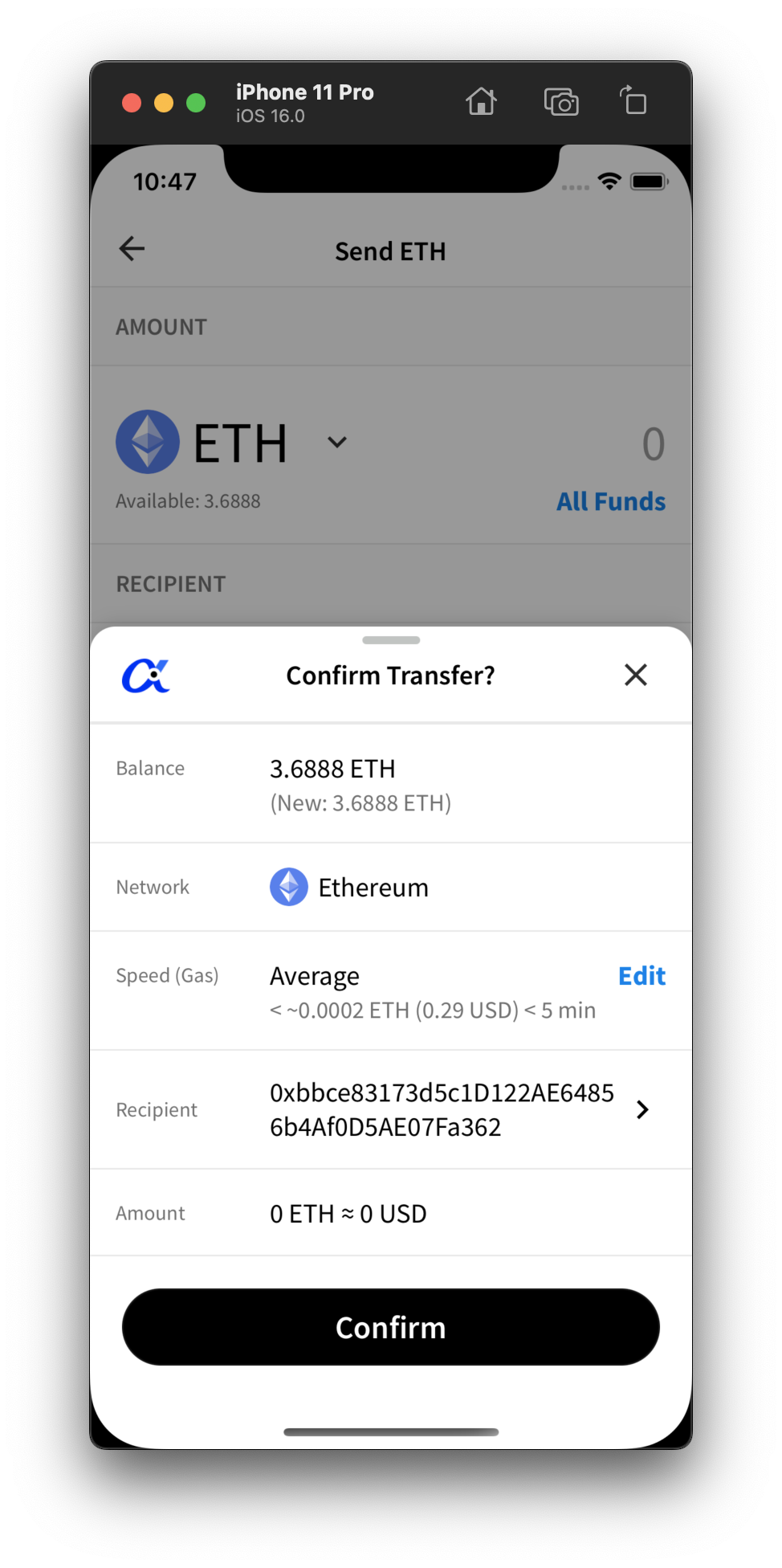 Show full Ethereum address in transaction confirmation actionsheet not "0xabcd…cdef" · Issue ...