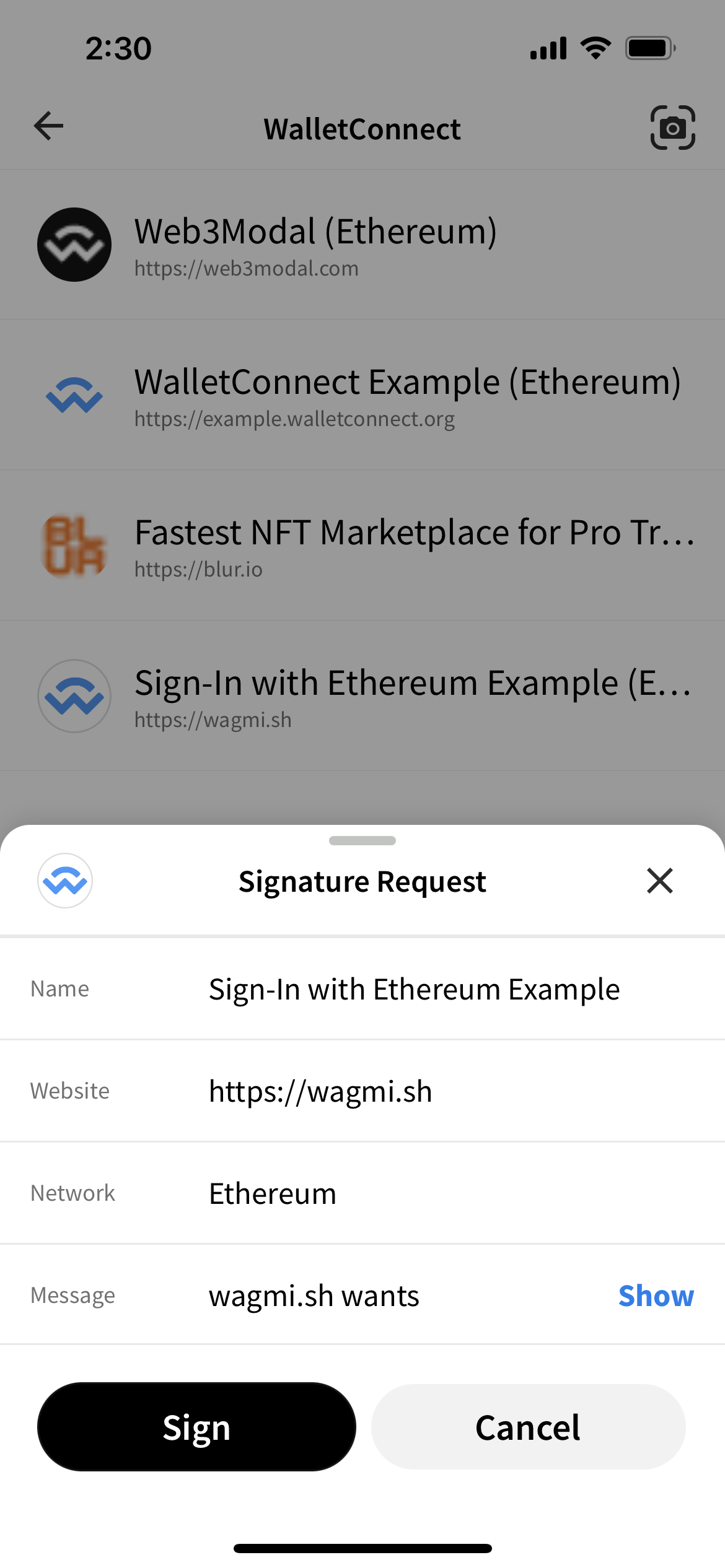 Implement EIP-4361 Sign-In with Ethereum · Issue #3113 · AlphaWallet/alpha-wallet-android · GitHub