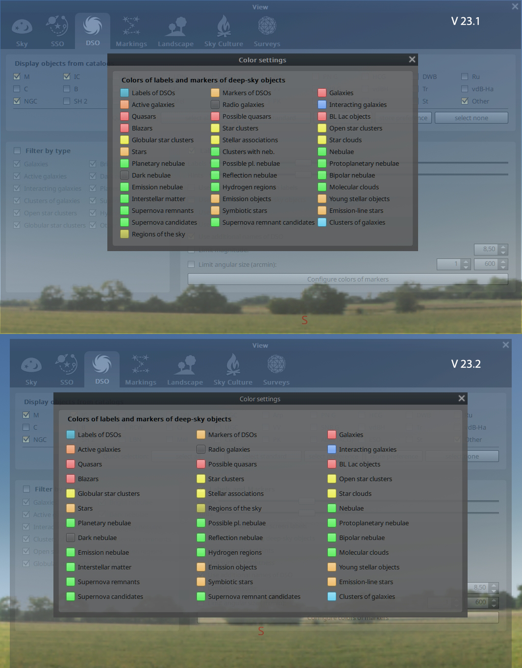 New DSO marker colour problems · Issue #3302 · Stellarium/stellarium ...