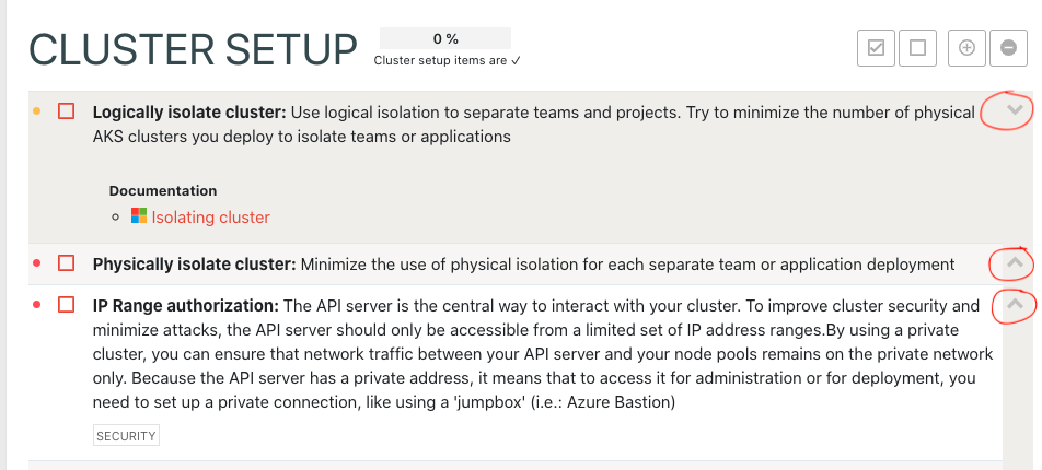 UI improvement - links are visible by default · Issue #143 · lgmorand/the-aks-checklist · GitHub