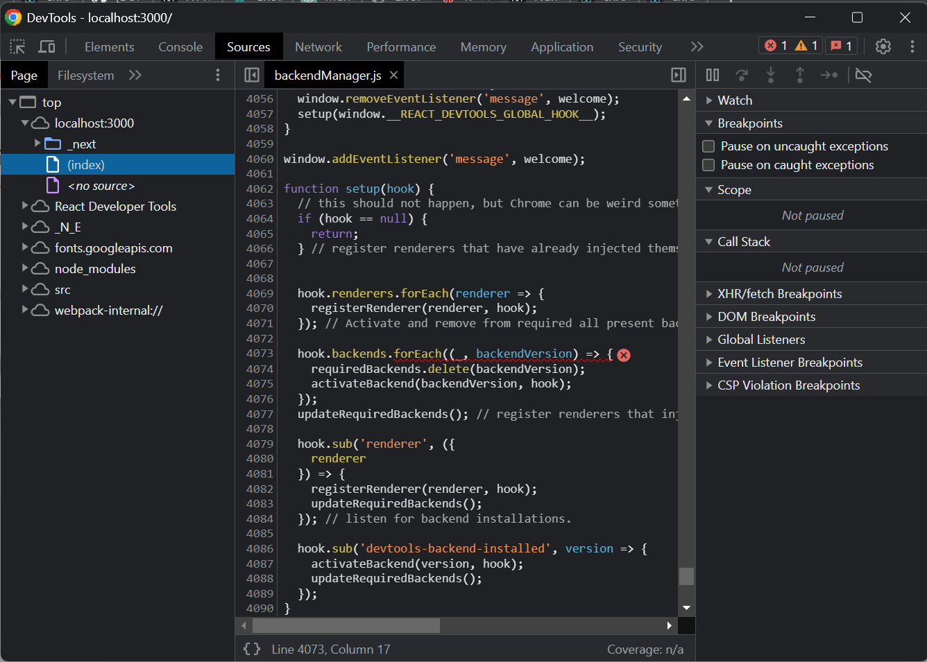 Devtools Bug Typeerror Cannot Read Properties Of Undefined Reading Foreach · Issue