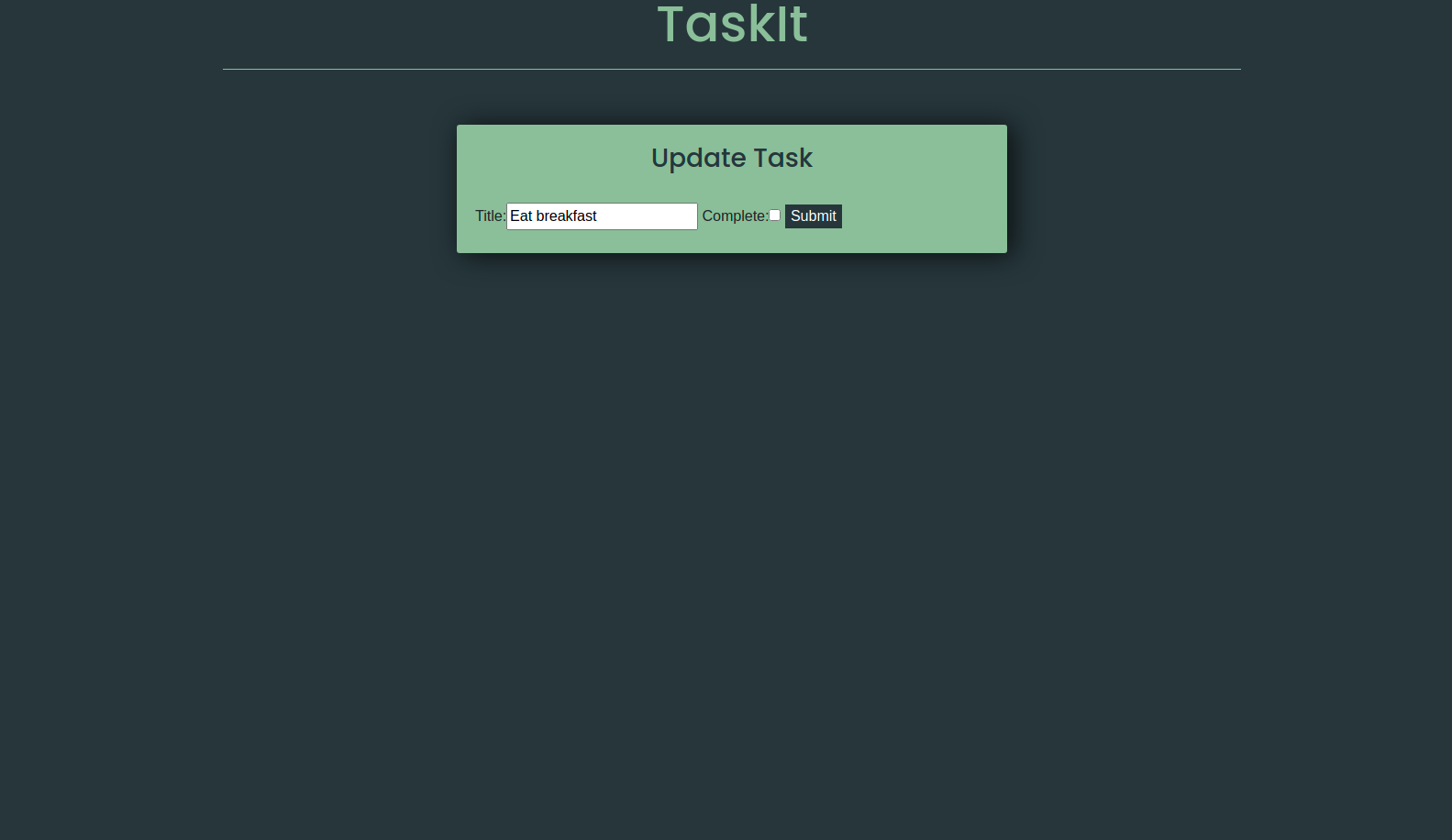 GitHub - swarina/TaskIt: A simple to-do app where you can create, update or delete your daily ...