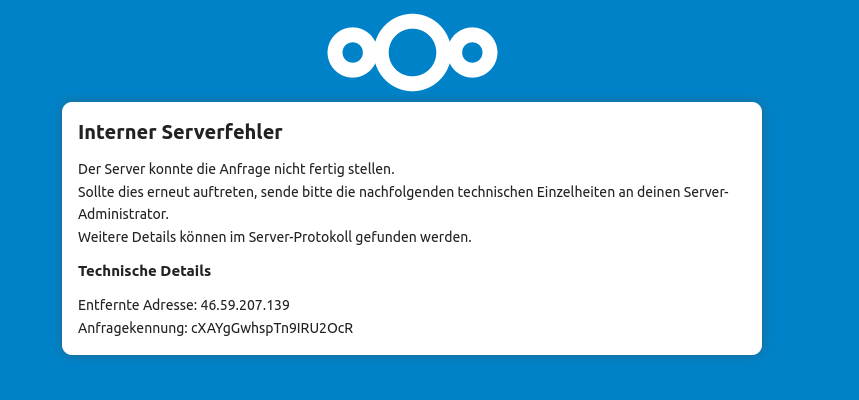 [Bug]: Exception: The requested uri(/apps/dashboard/) cannot be processed by the script ...