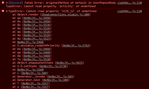 [BUG] - ShowConnections · Issue #1185 · mwittrien/BetterDiscordAddons ...