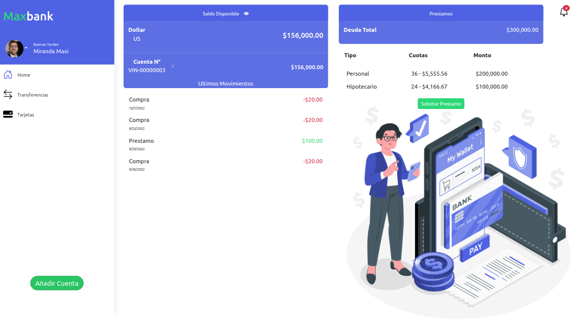 GitHub - maximiranda/homebanking
