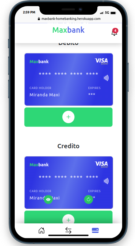 GitHub - maximiranda/homebanking