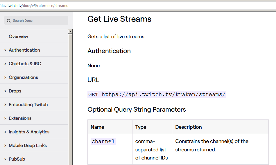 ReRuns have disappeared from Kraken v5 · Issue #39 · twitchdev/issues · GitHub