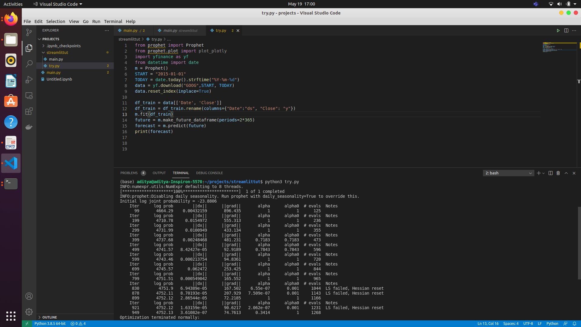Getting error - No module named 'prophet' · Issue #1922 · facebook/prophet · GitHub