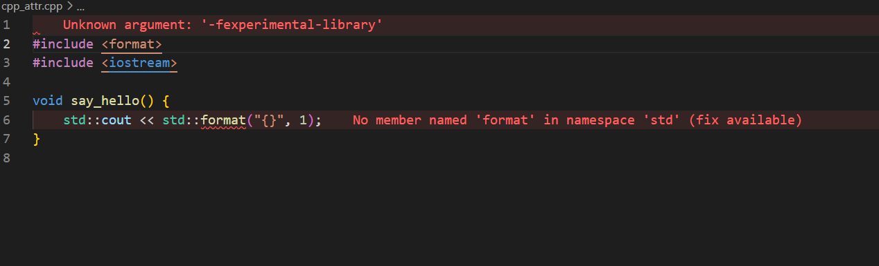 Clangd Dont Recognize ` Fexperimental Library` · Issue 1501 · Clangd 