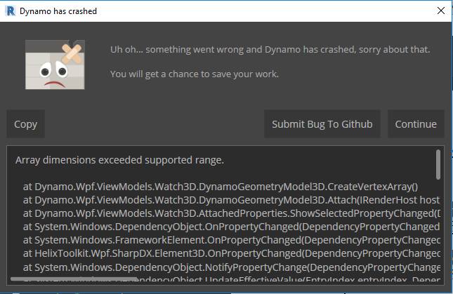 Crash Report 20171113 · Issue #8340 · DynamoDS/Dynamo · GitHub