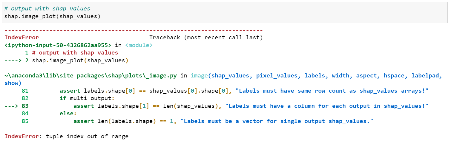 Error In Image Plot For Image Binary Classification · Issue 2300 · Shap Shap · Github