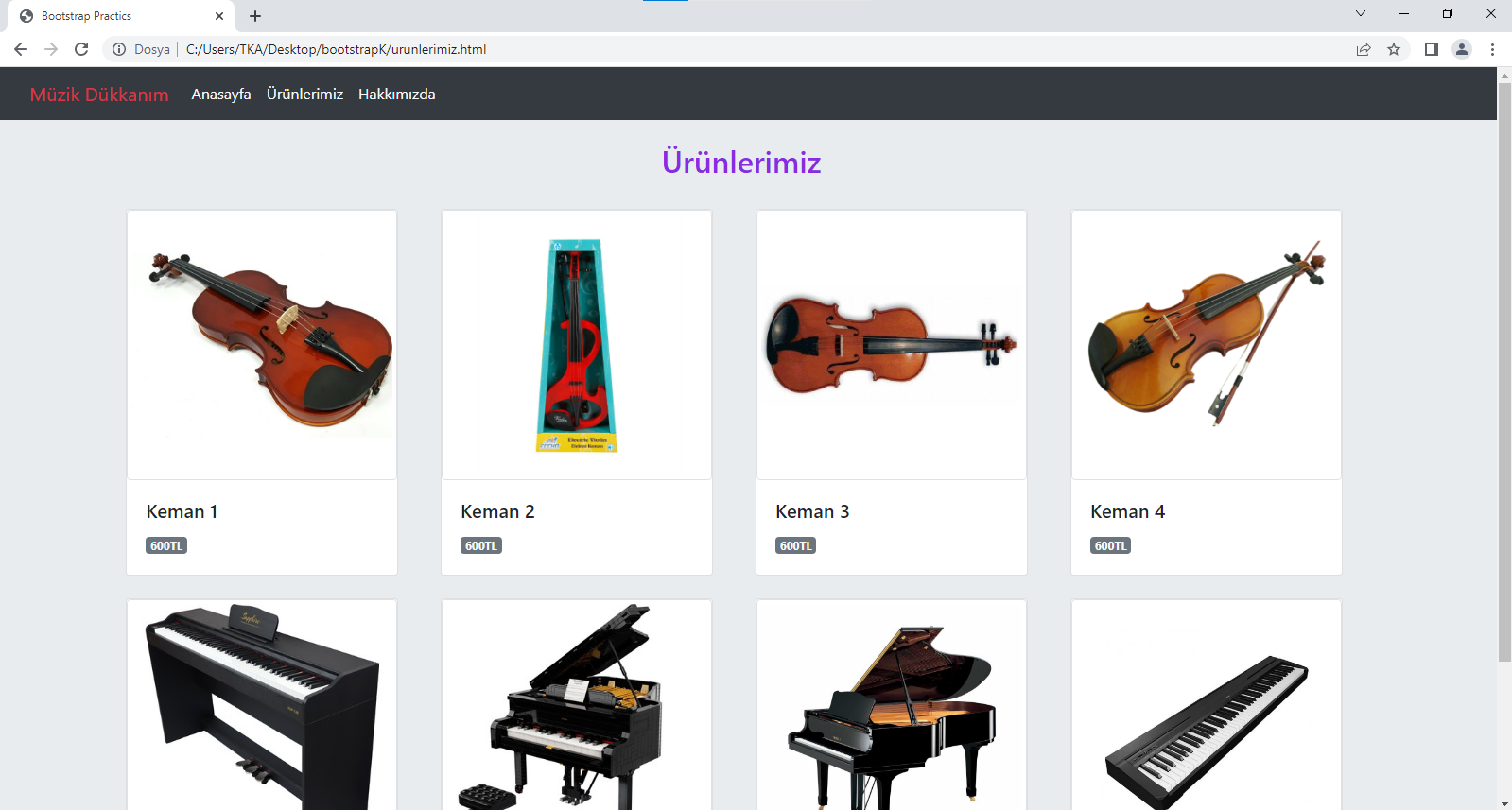 GitHub - ceroglu7/bootstrapKodluyoruzMusic