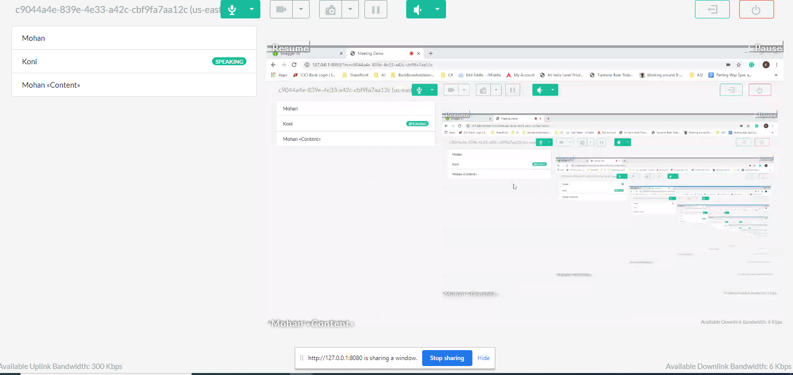 Issue With Screen Share · Issue 293 · Awsamazon Chime Sdk Js · Github