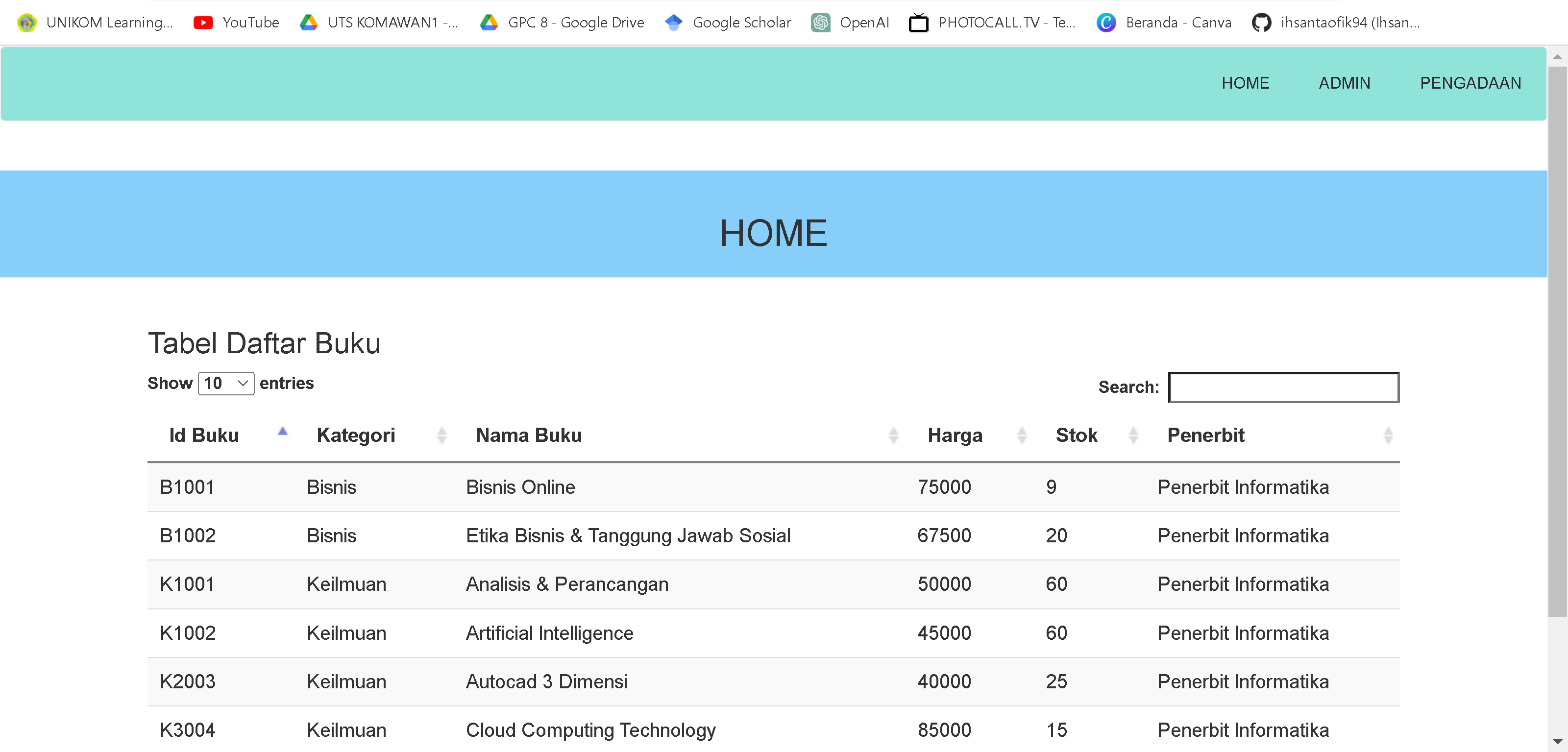 GitHub - ihsantaofik94/CRUD-Toko-Buku-Sederhana-Tanpa-Login: Crud Toko Buku sederhana dengan PHP ...
