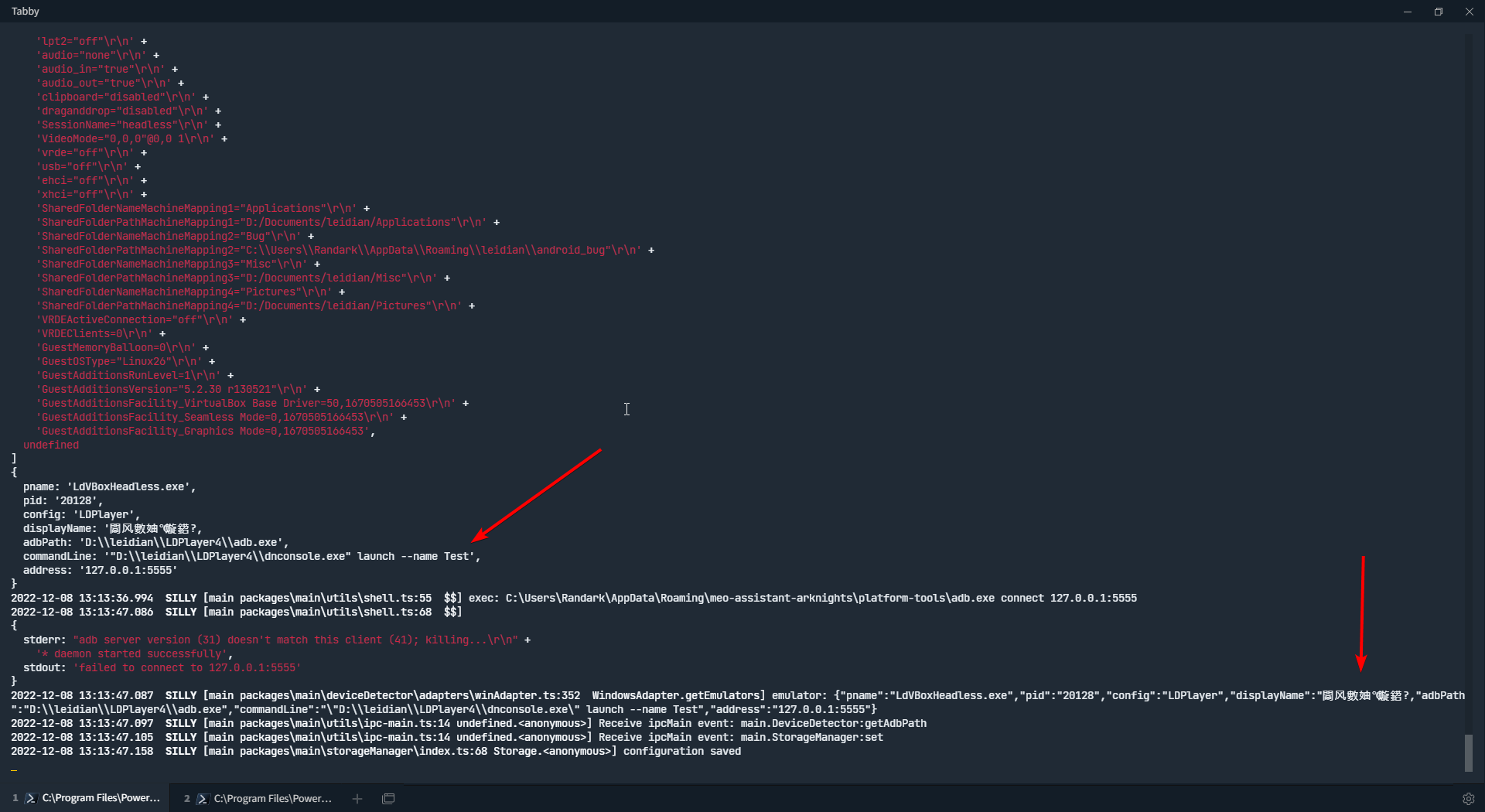连接到雷电模拟器时出错，并且输出的信息中中文出现乱码 · Issue #81 · MaaAssistantArknights/MaaX · GitHub