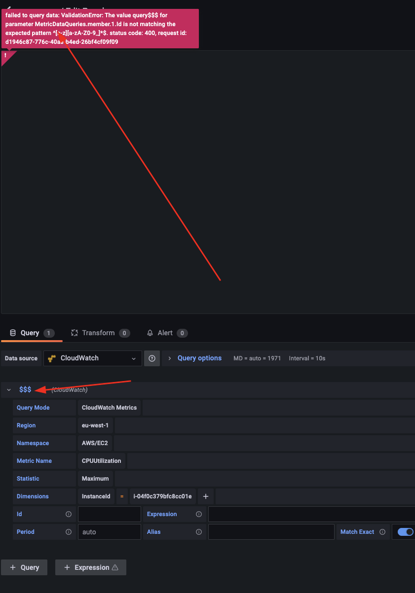 Dashboard: Validate query name before changing it · Issue #41401 · grafana/grafana · GitHub