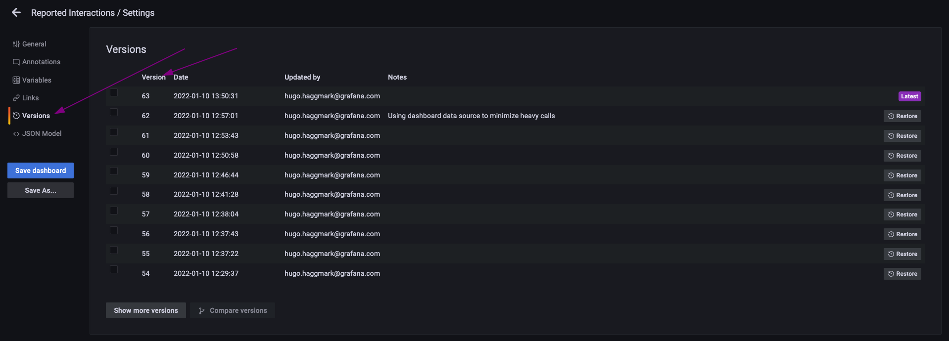 Dashboard variables' datasource not updated when renaming data source · Issue #43722 · grafana ...