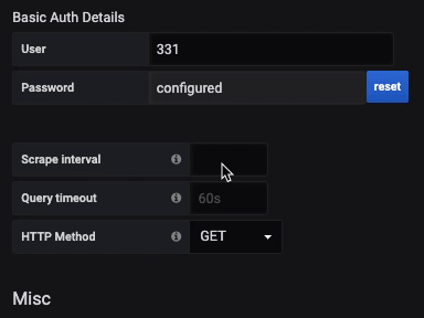 Prometheus: Clicking in Scrape interval/Query timeout in Config Settings makes the field dirty ...