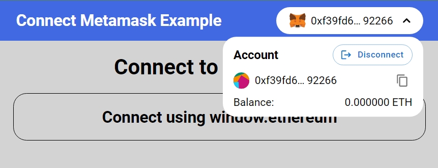 GitHub - Alexaltrex/Connect-metamask: Connect to MetaMask