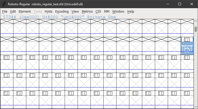 Generated font has strange spacing between 'fi' and some letters, on ...