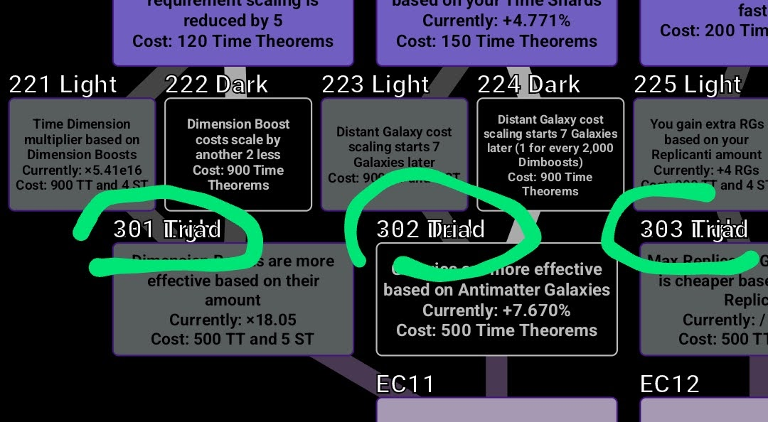 Triad study ID and name visible in Cel 7 · Issue #553 · antimatter-dimensions/mobile-issues · GitHub