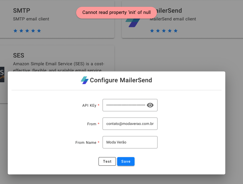 Mailer Send App Has An Issue · Issue 827 · Nocodbnocodb · Github
