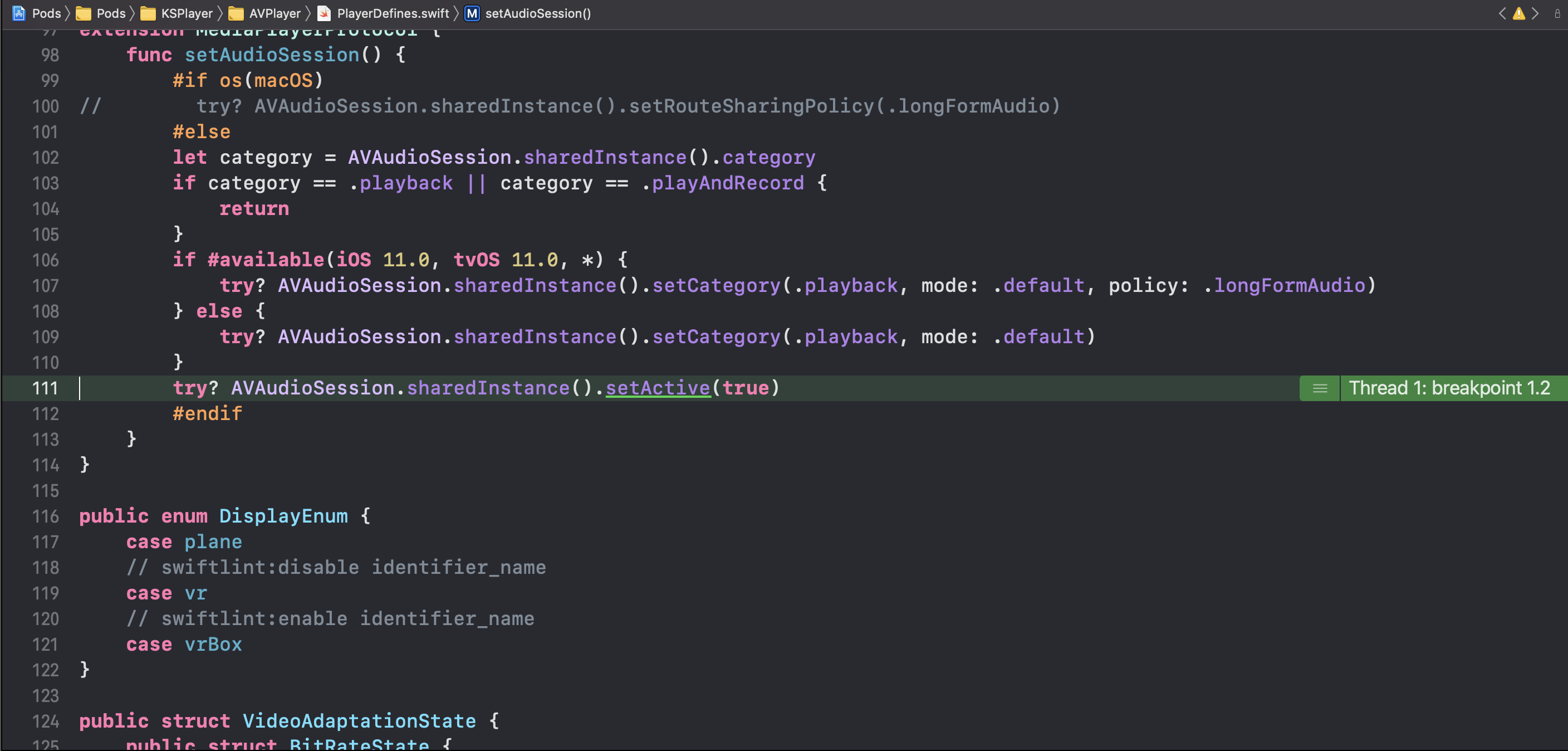 Crash on Apple Silicon · Issue #138 · kingslay/KSPlayer · GitHub