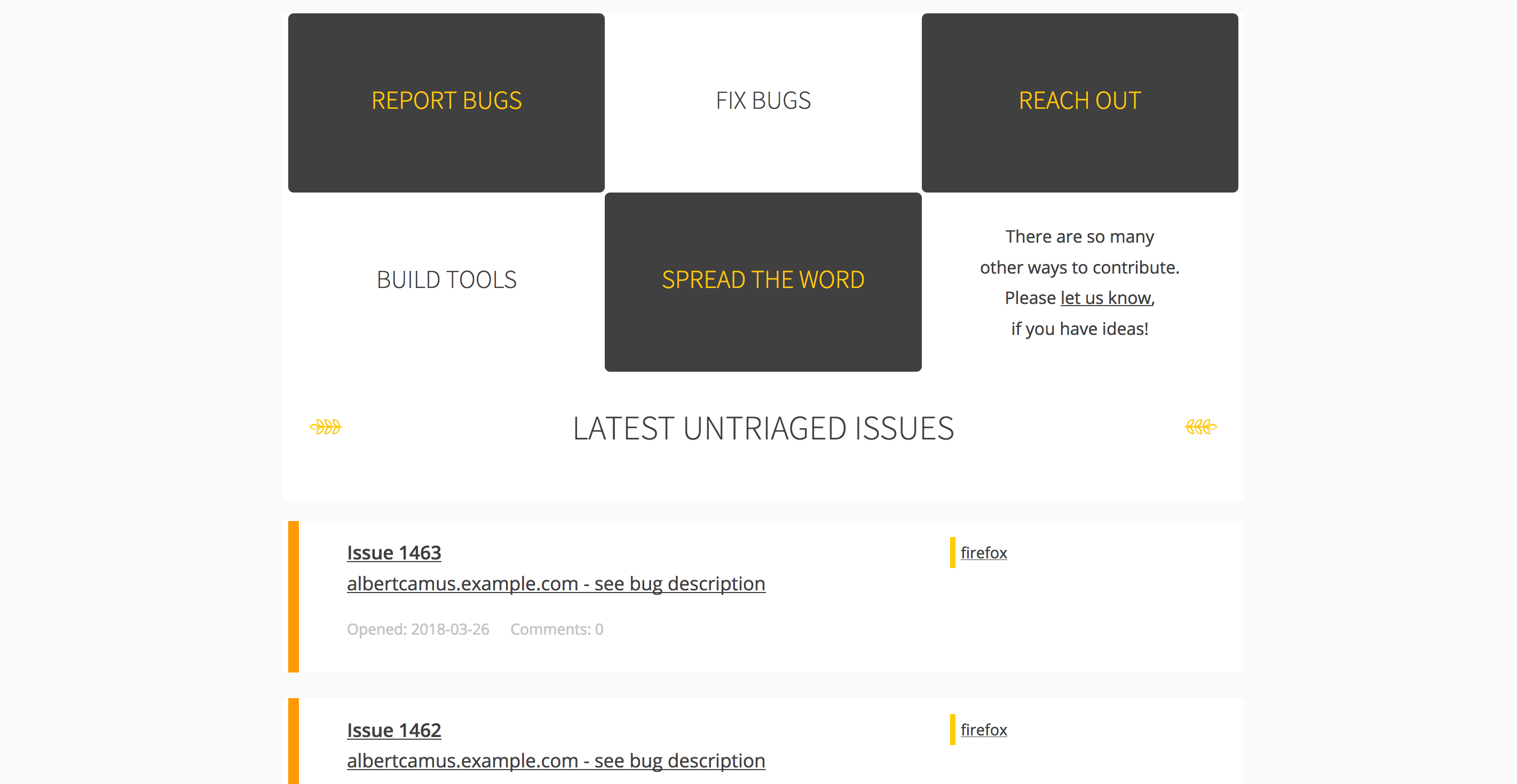 Wrong margins / paddings on index · Issue #2299 · webcompat/webcompat.com · GitHub